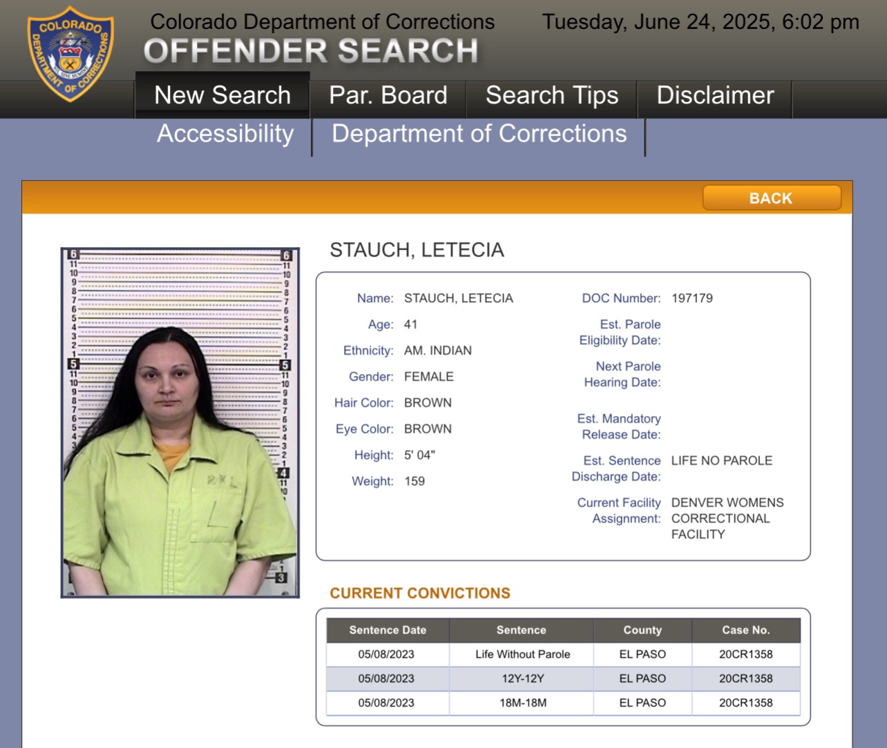 Letecia Stauch Still Plotting Her Exit — Even From a Life Sentence – Jenesis Productions